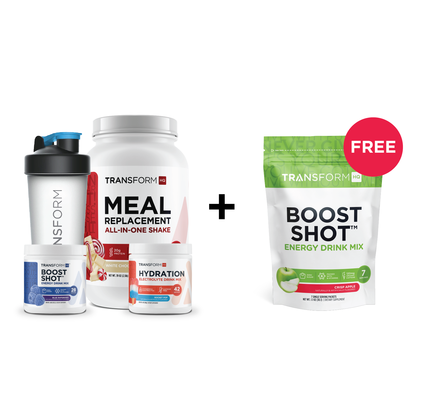 4-Week Transformation Bundle with Free 7-Serving Boost Shot - TransformHQ