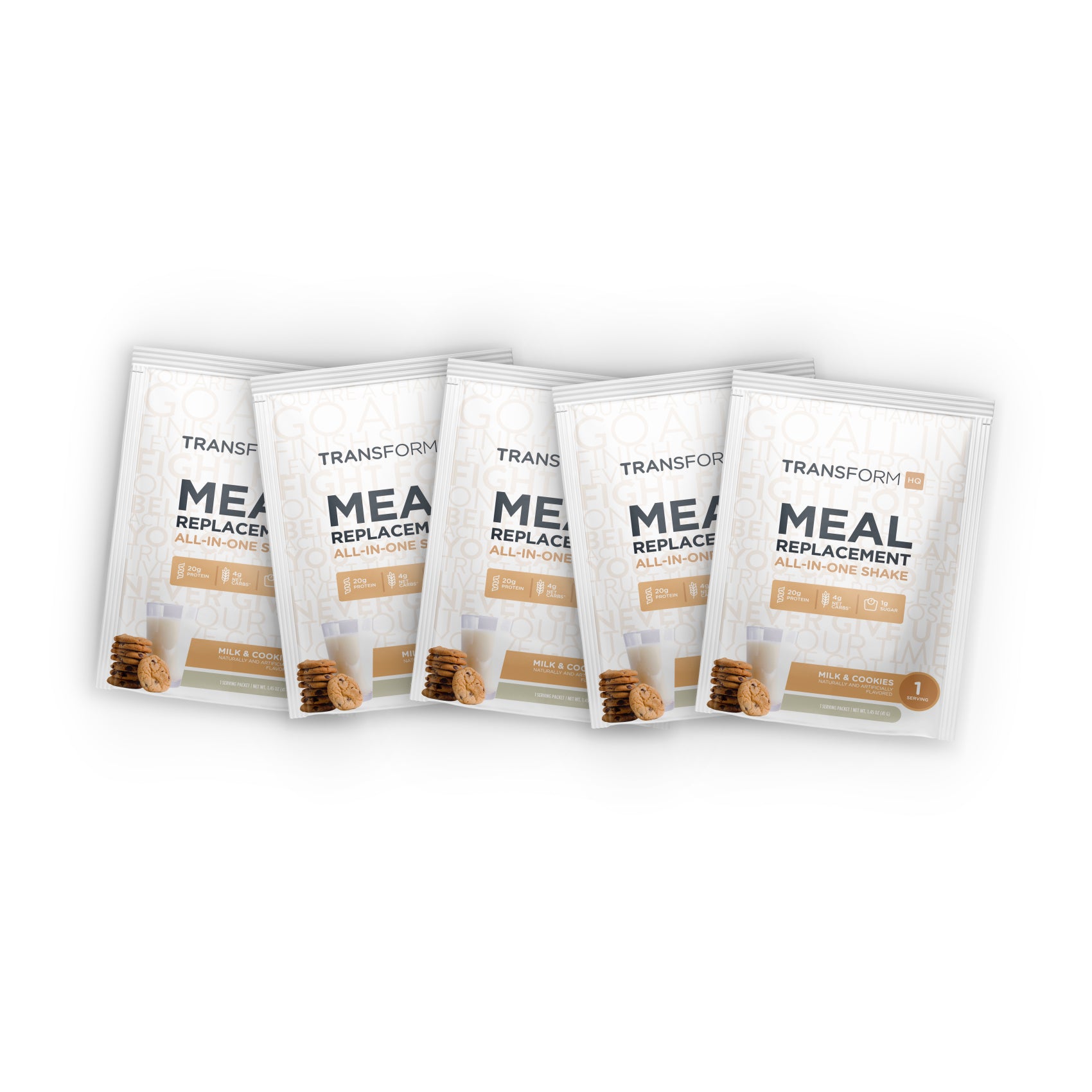 5 Milk & Cookies Shake Packs - TransformHQ