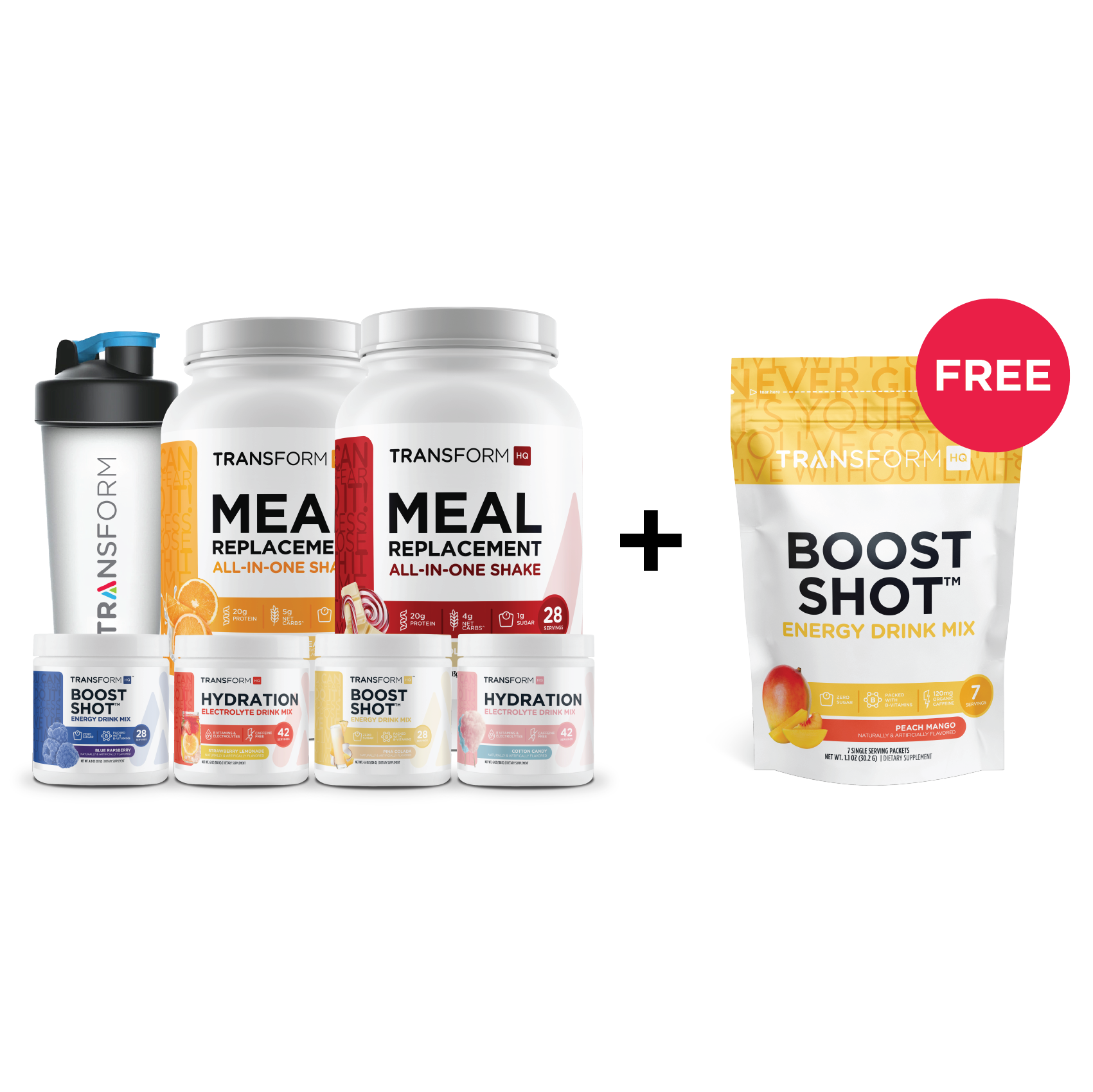 8-Week Transformation Bundle with Free 7-Serving Boost Shot - TransformHQ