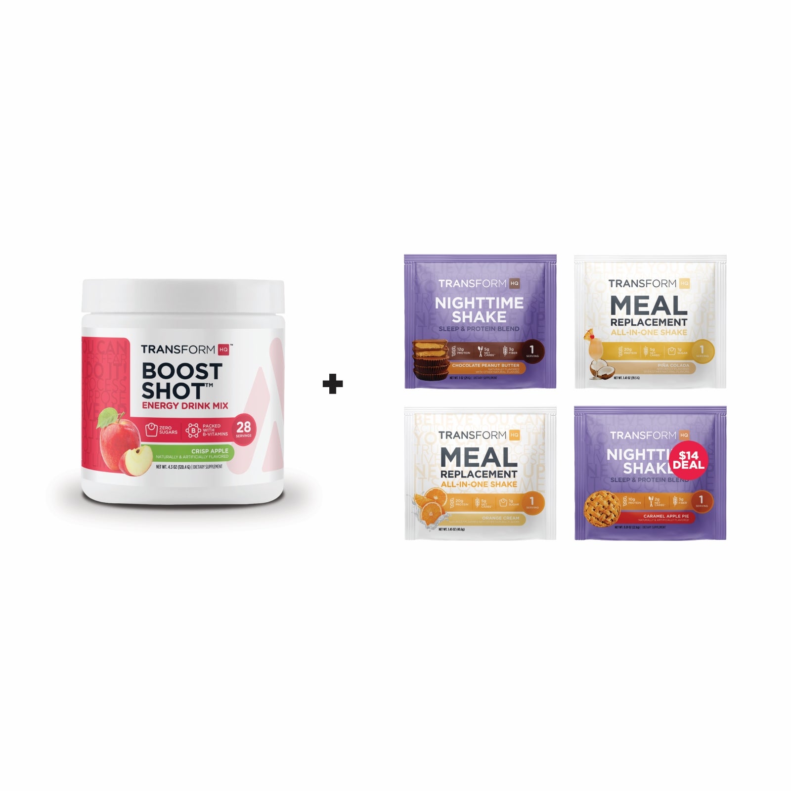 Boost Shot + 4 Single-Serving Shake Packs ($24 Off) - TransformHQ