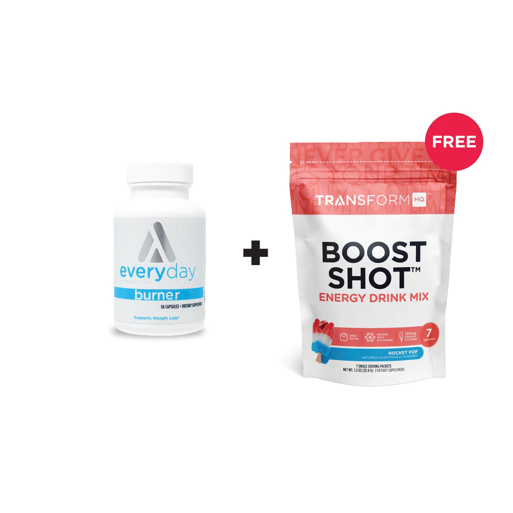 20% Off Burner + Free 7-Serving Boost Shot - TransformHQ