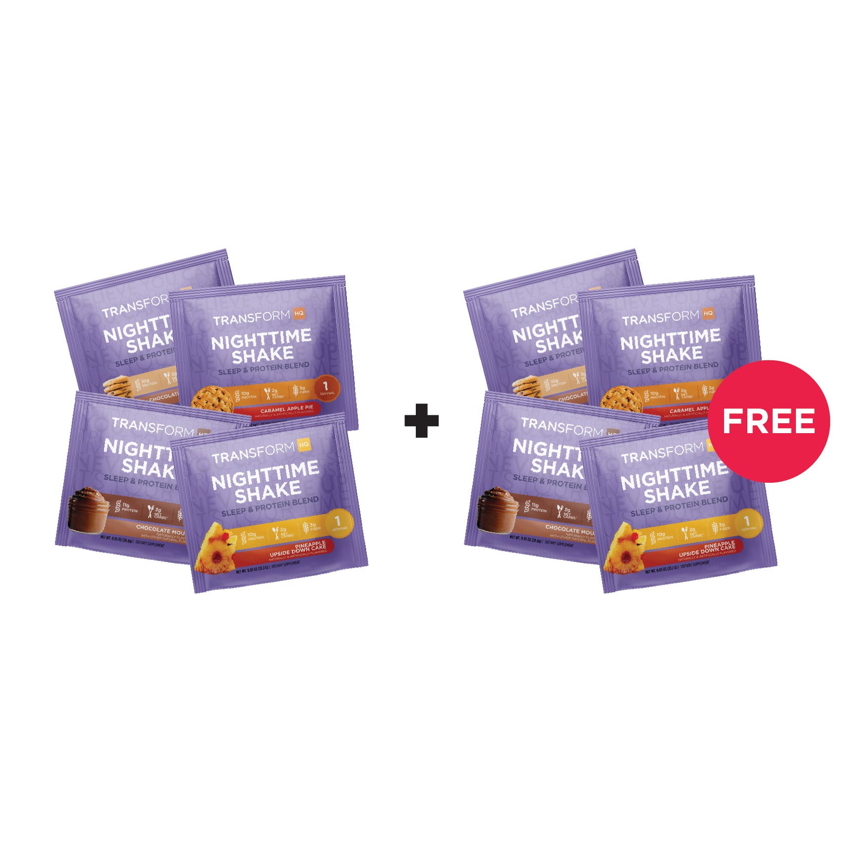 Buy 4 Nighttime Shake Packs, Get 4 Free - TransformHQ