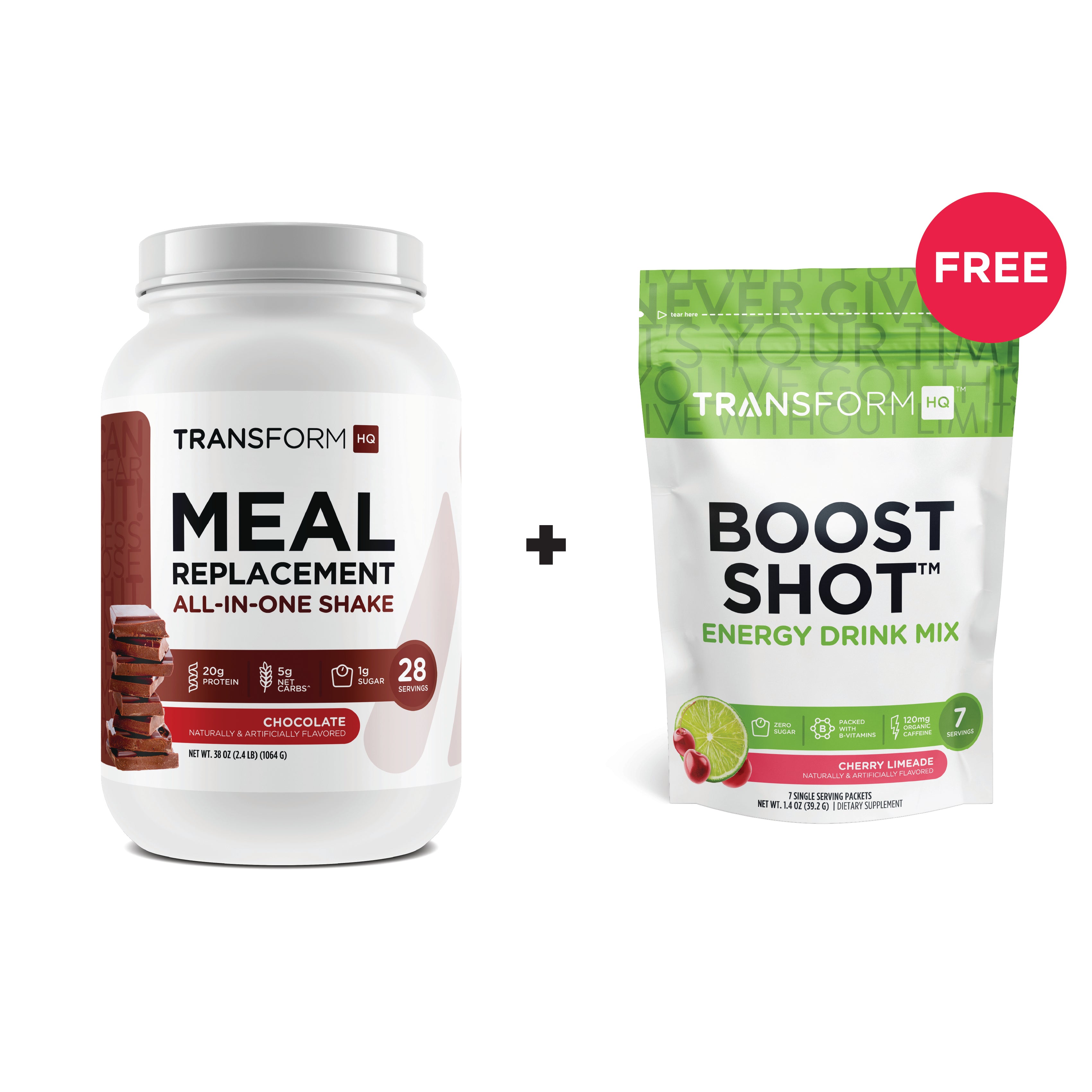 20% Off Meal Replacement Shake + Free 7-Serving Boost Shot - TransformHQ