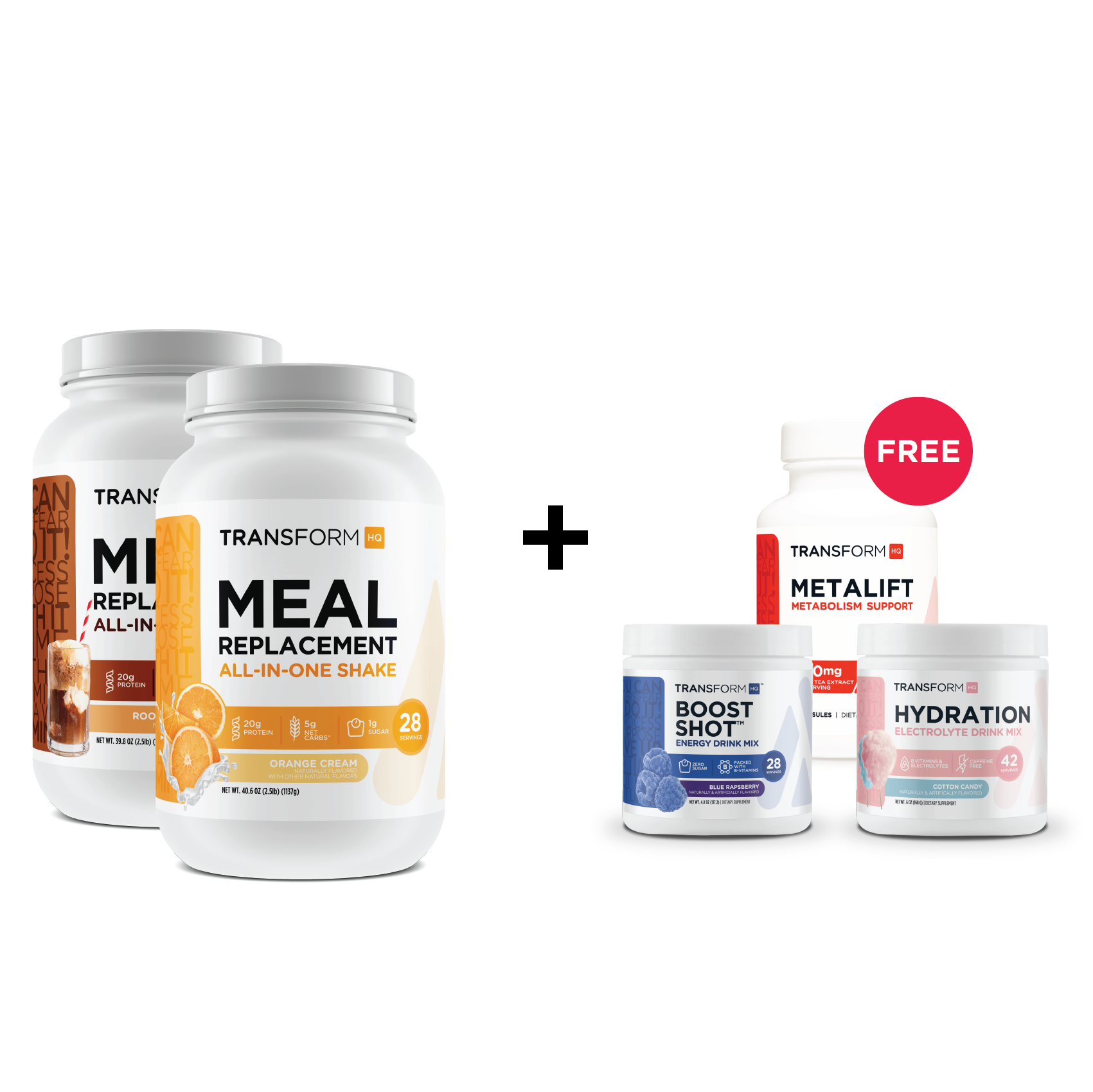 Buy 2 Shakes, Get Boost Shot, Hydration, + MetaLift Free - TransformHQ