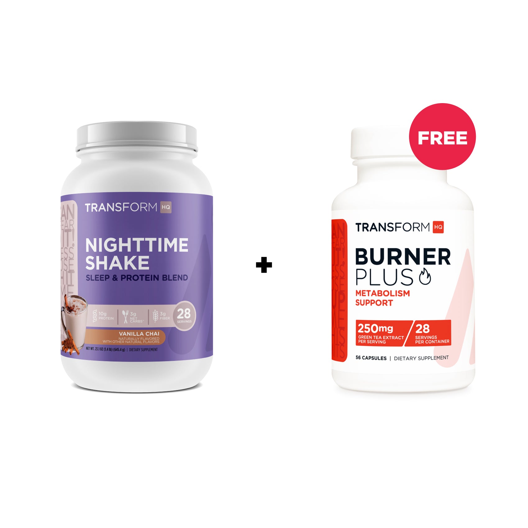 Buy Nighttime Shake, Get Burner Plus Free - TransformHQ