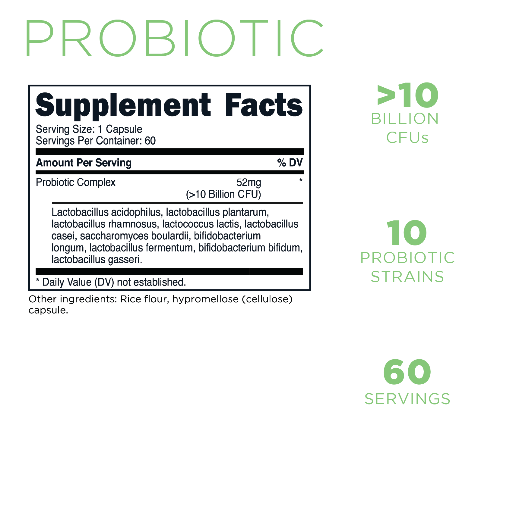 Probiotic Complex ($20 Bin) - TransformHQ