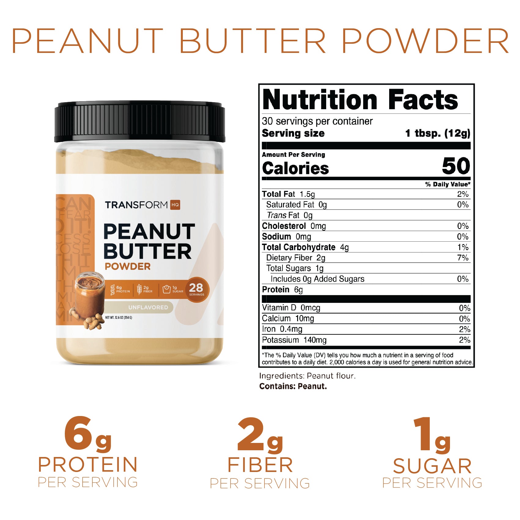 Peanut Butter Powder - TransformHQ