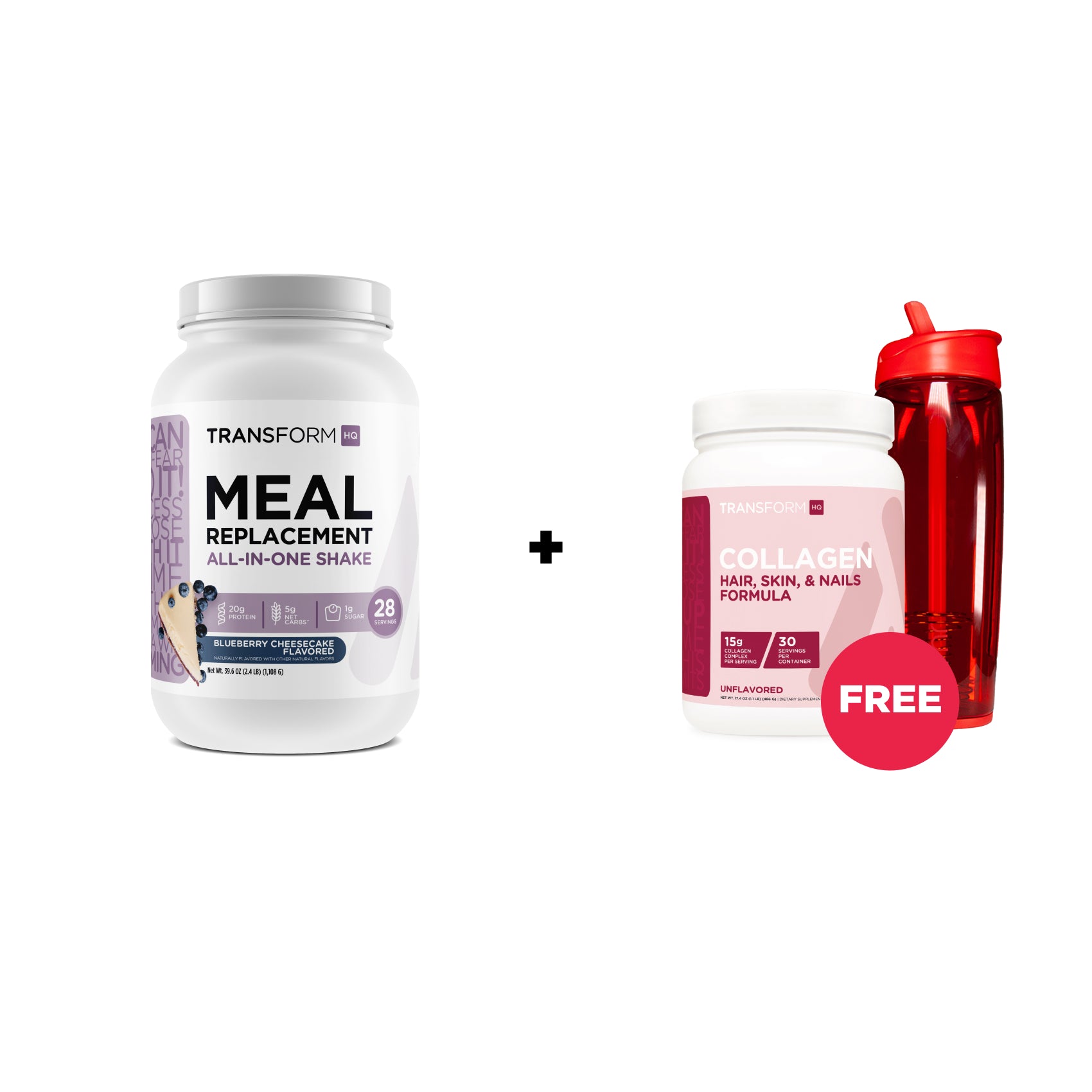 Buy Shake, Get Collagen + Anniversary Shaker Free - TransformHQ